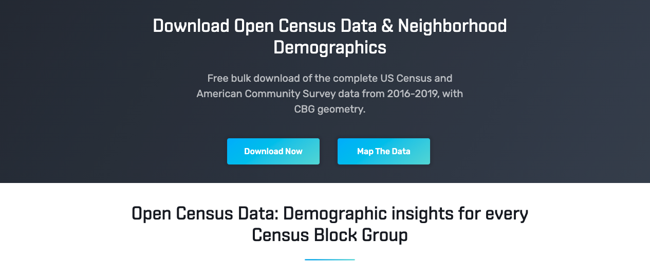 Open Census Data Update: Now Including ACS Data From 2016-2019